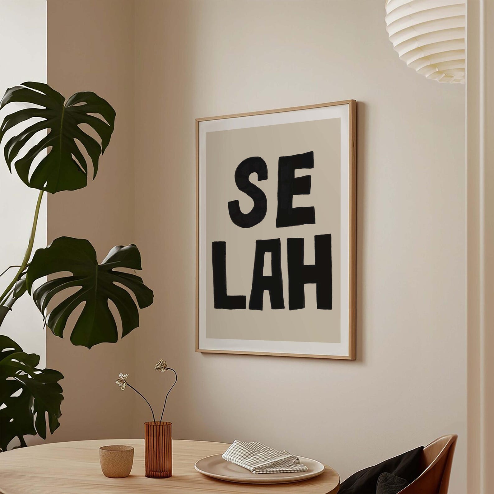 Selah Jesus Art Print Retro Christian Poster Trendy Modern Bible Sketch ...