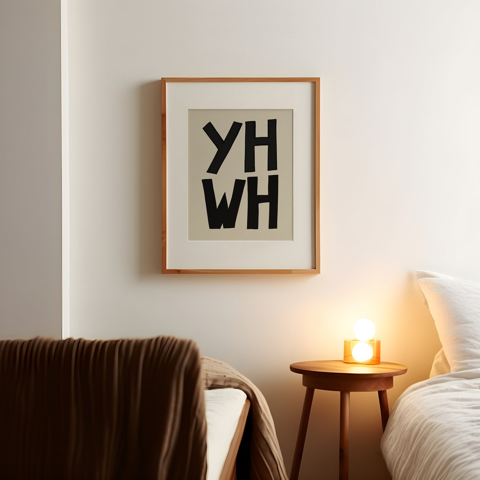 Yahweh YHWH Jesus Art Print Retro Christian Poster Trendy Modern Bible ...