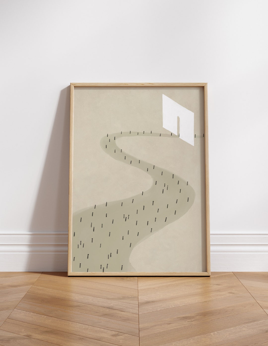 The Narrow Gate, 1 From Set of 2 Modern Neutral Christian Bible Art ...