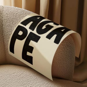 Agape Black Jesus Art Print Retro Christian God Poster Trendy Modern ...