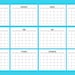 Blank Printable Calendar, Sunday Start, Calendar, 11 X 8.5 Inches ...