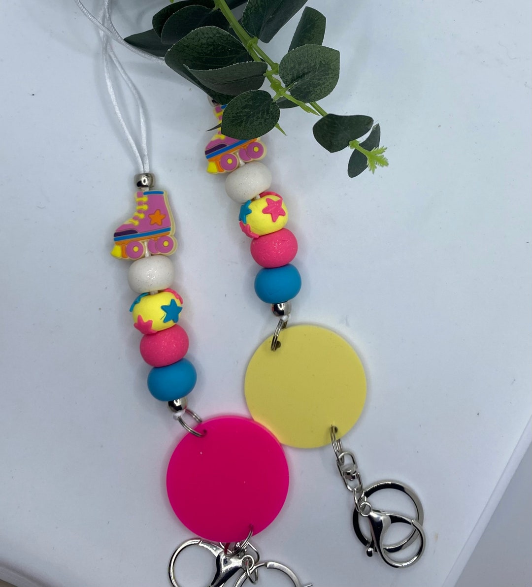 Customizable Retro Roller Skate Lanyard for Teachers Stylish - Etsy