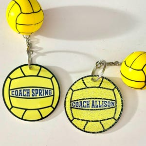 Personalized Water Polo Keychain With Water Polo Ball Accessory - Etsy