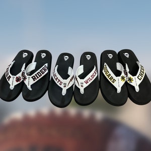 Personalized Cheer Flip Flops | Cheerleader Sandals | Cheerleader Shoes ...