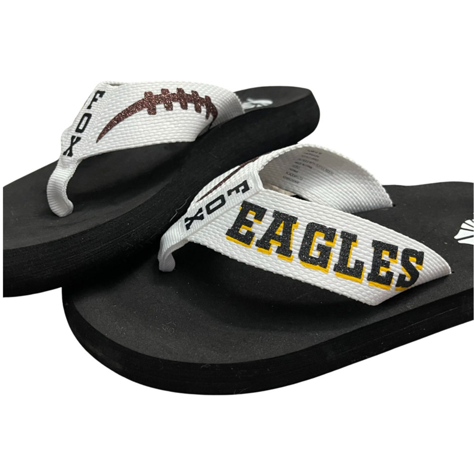 Personalized Cheer Flip Flops | Cheerleader Sandals | Cheerleader Shoes ...