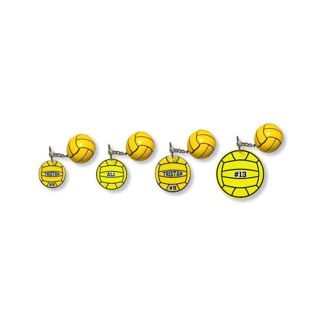 Personalized Water Polo Keychain With Ball Attachment | Custom Water ...