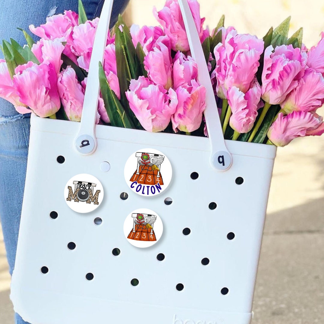 Custom Track and Field Bag Charm, Personalized Track Bag Bit, Track Mom ...