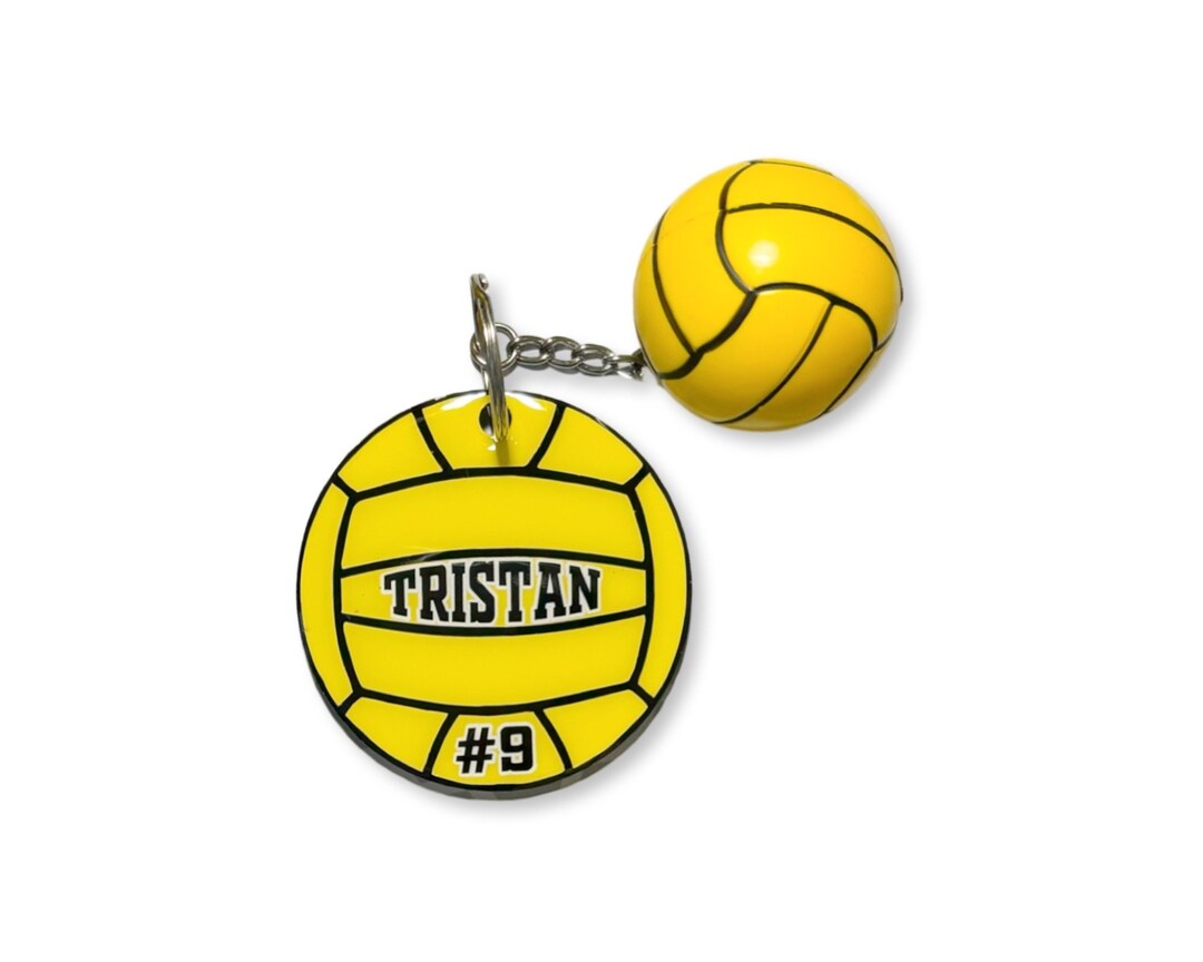 Personalized Water Polo Keychain With Ball Attachment Custom Water Polo ...