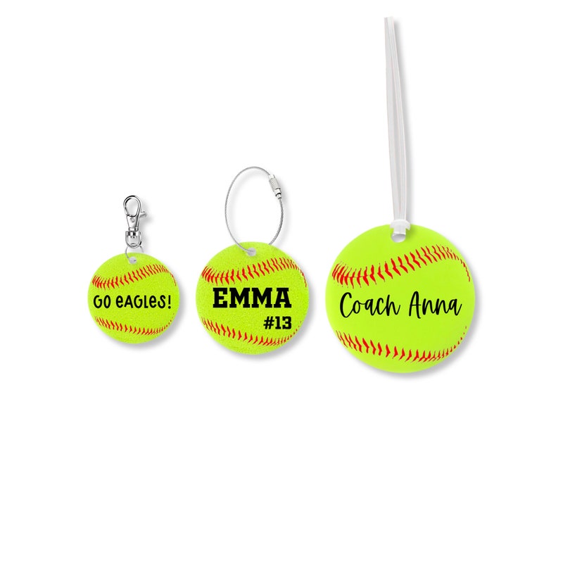 Softball Tags - Etsy