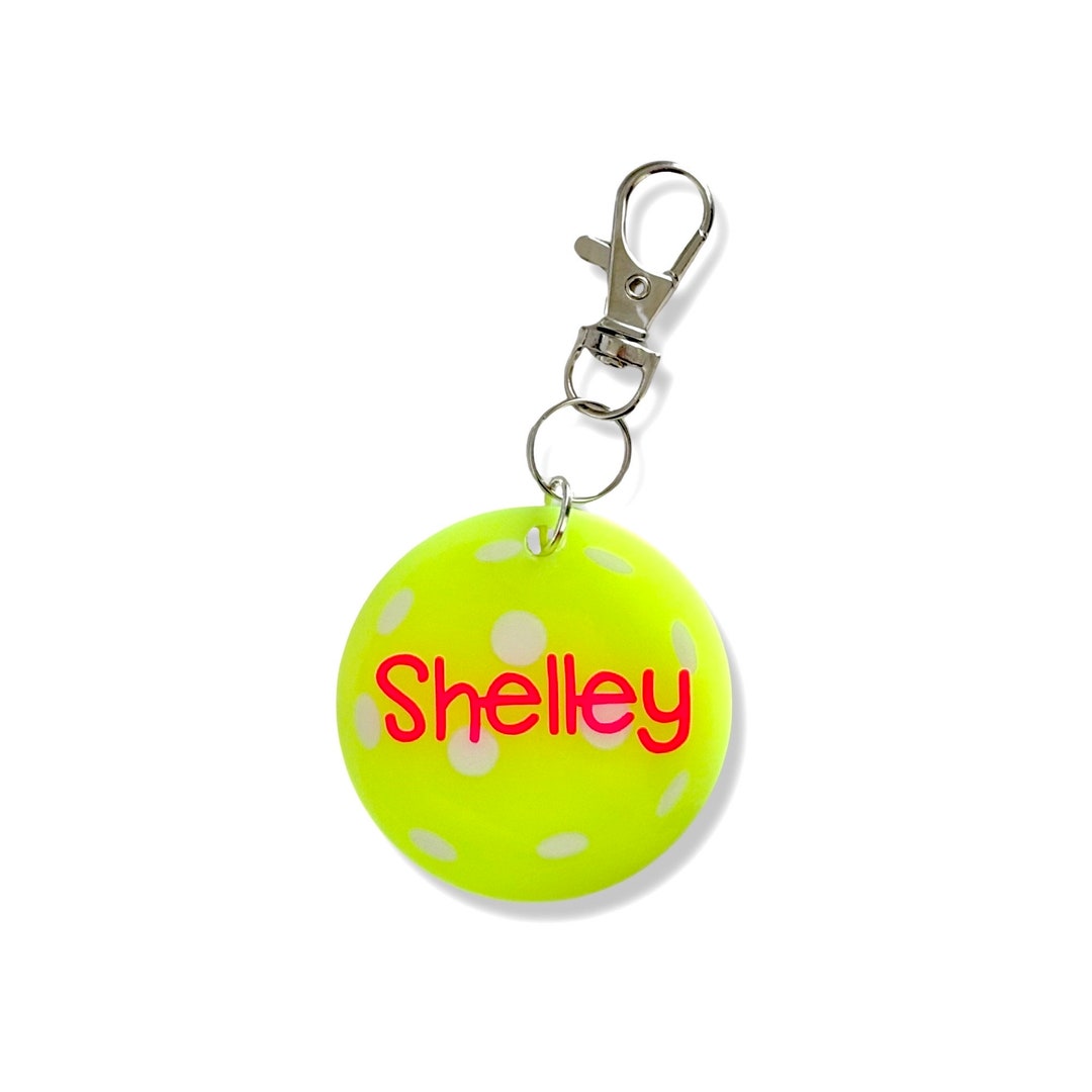 Personalized Pickleball Keychain - 2 Inch | Custom Pickleball Accessory ...