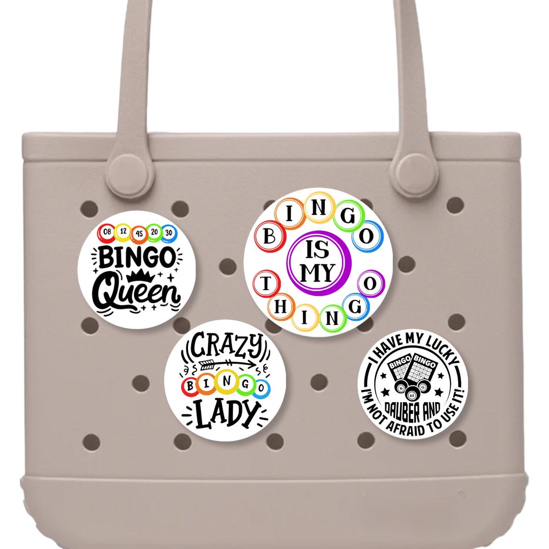 BINGO Queen Bag Charm, Custom BINGO Bag Charm, BINGO Player Bag Charm ...