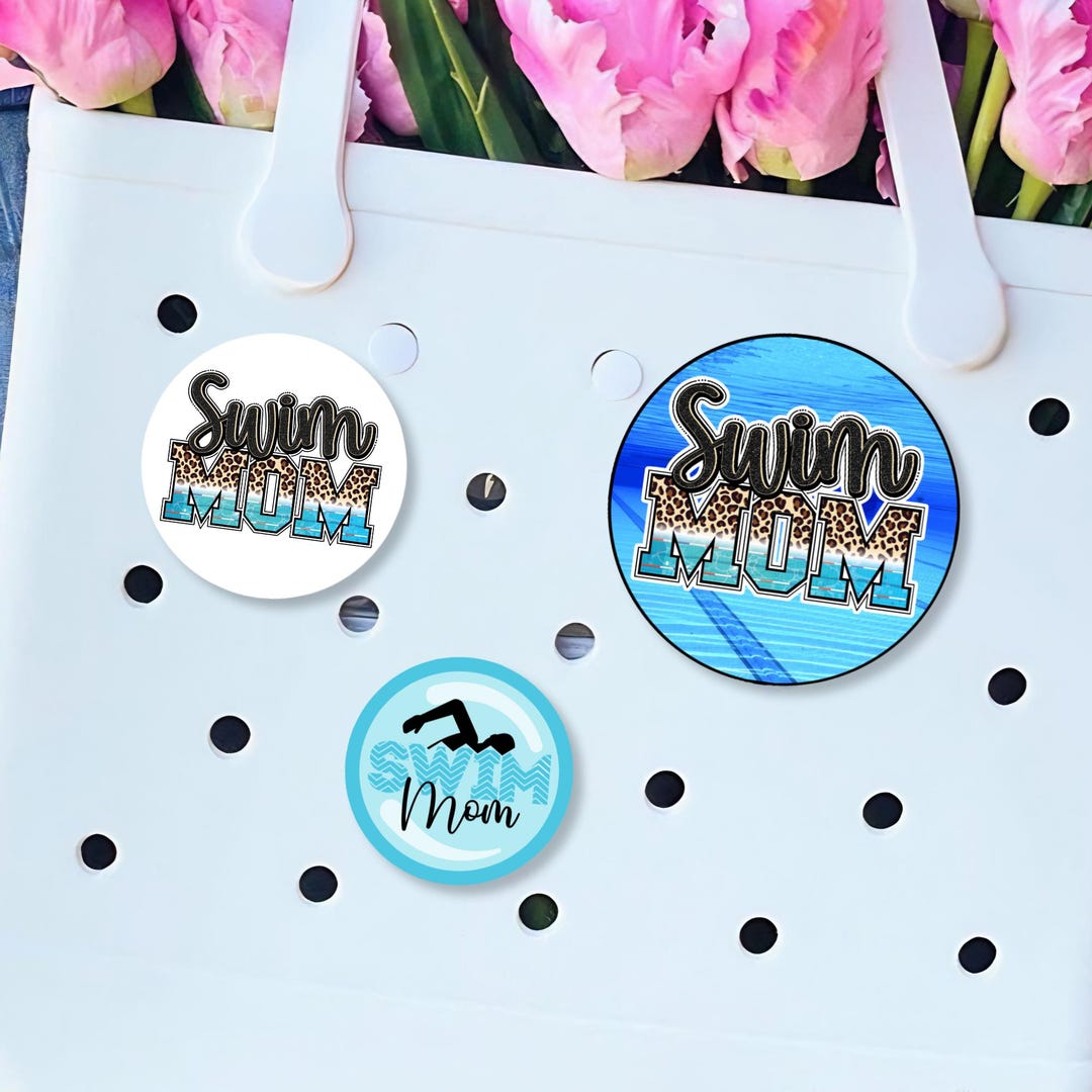 Custom Swim Bag Charm, Swim Mom Charm, Swimmer Bag Bit - Etsy