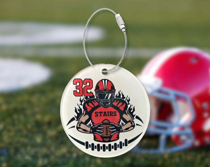 Football Bag Name Tag-football Backpack Tag-football Gift Tags Idea ...