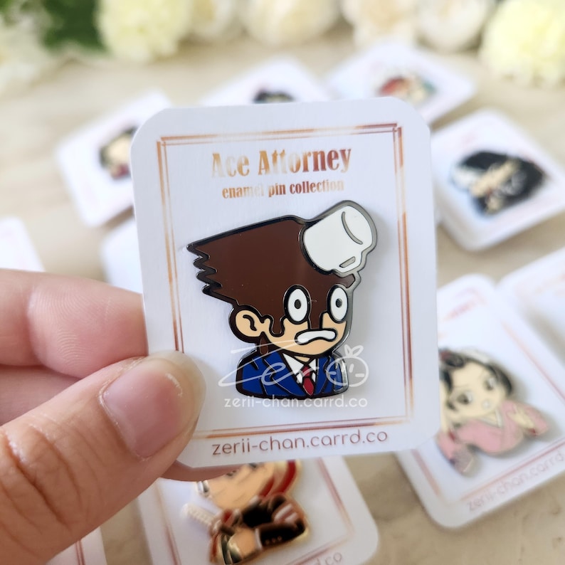 AA/DGS Enamel Pins | Ace Attorney | Apollo Justice | TGAA - Etsy