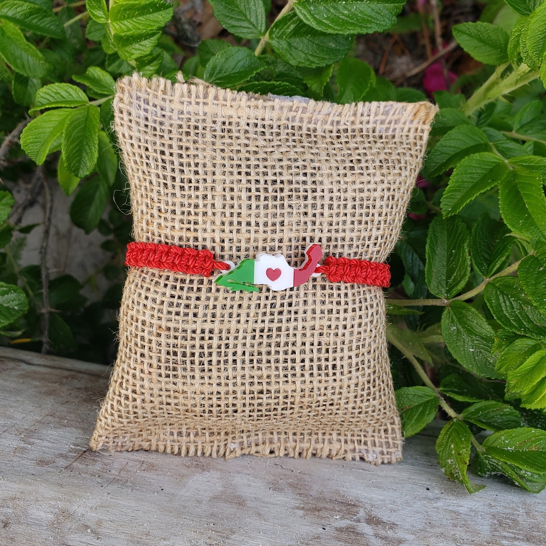 Pulsera Mexicana, Pulsera Mapa De México, México, Pulsera Hombre ...