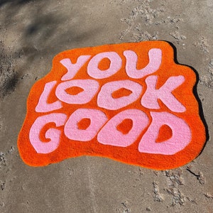 Pink and Orange You Look Good Rug - Etsy