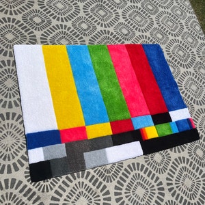 No Signal Lost Tv Tufted Rug Old School Television Custom Rug, Retro ...