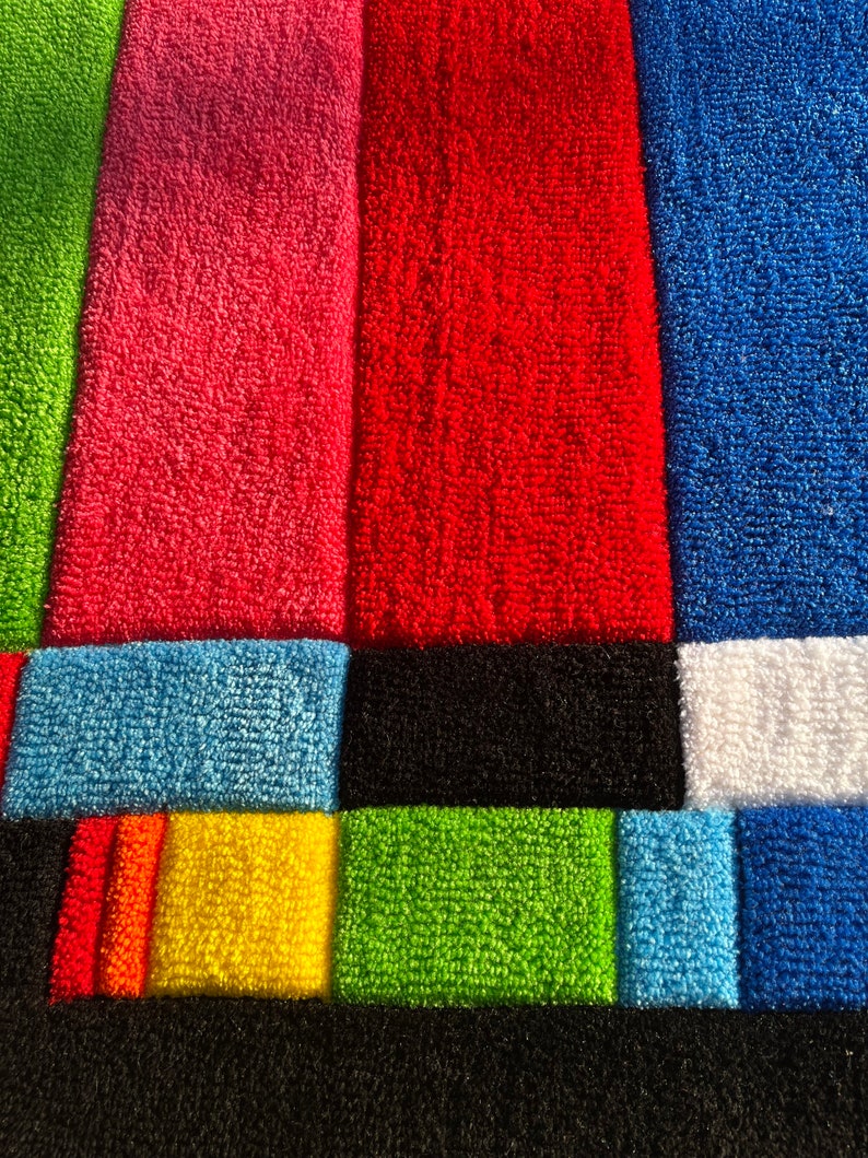 No Signal Lost Tv Tufted Rug Old School Television Custom Rug, Retro ...
