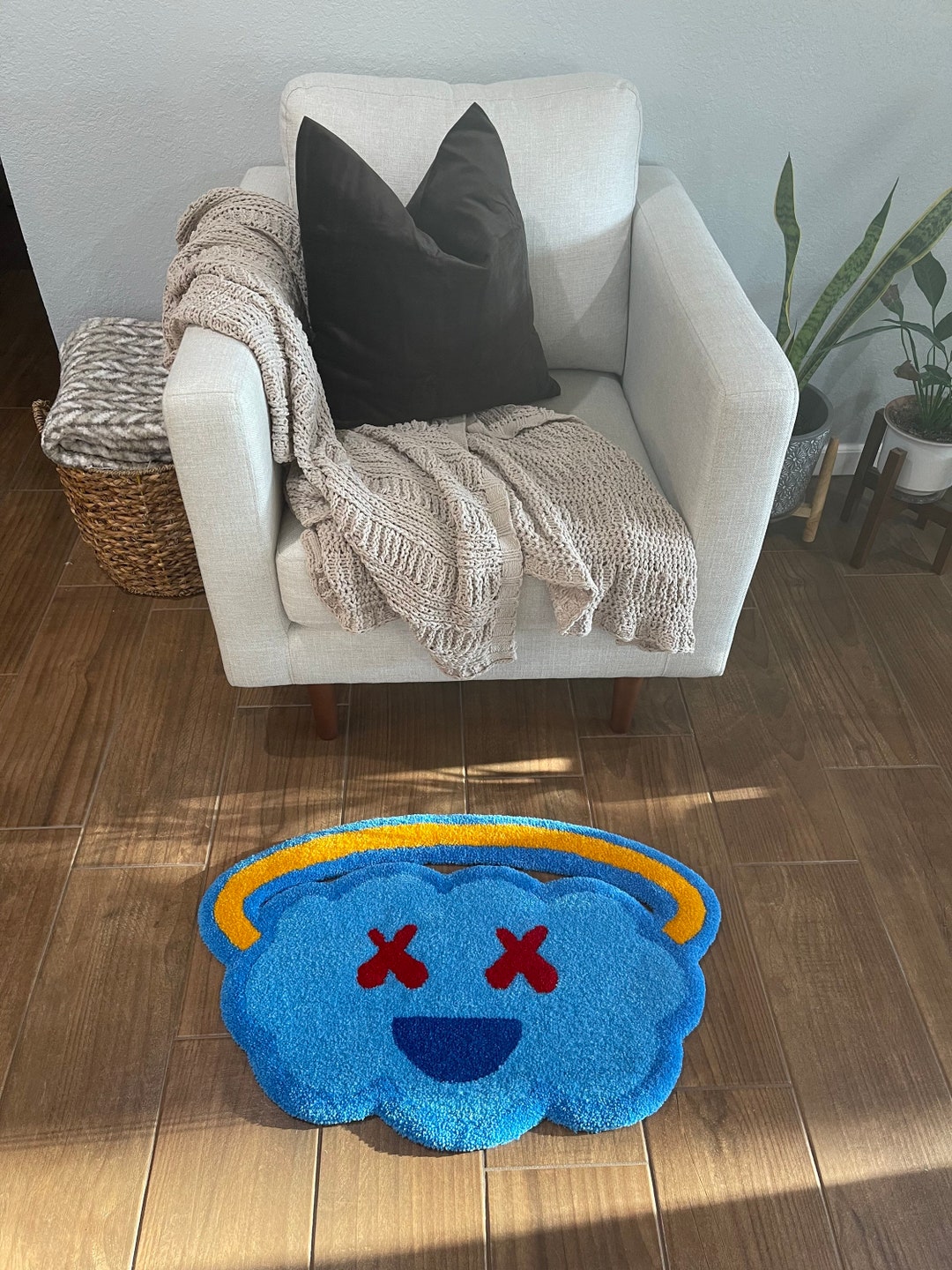 Custom Rugs for Gift Handmade Accent Rug for Bedroom Art Rug, Custom ...