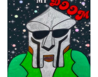 Mf Doom Painting - Etsy
