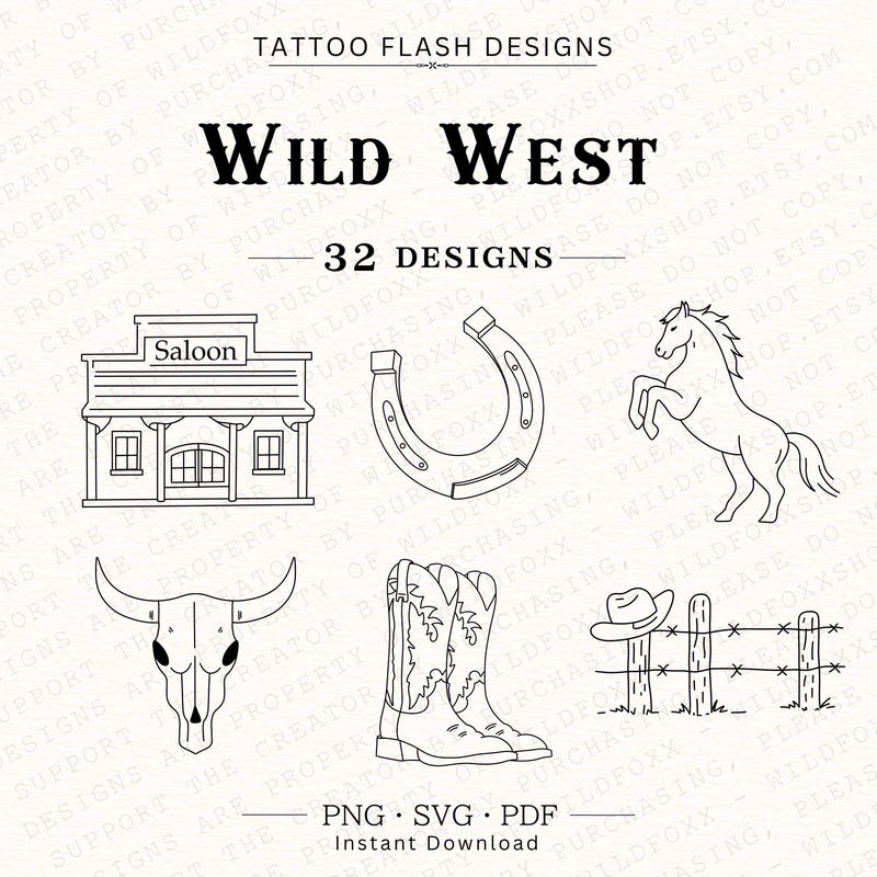 Small Country Tattoos - Etsy