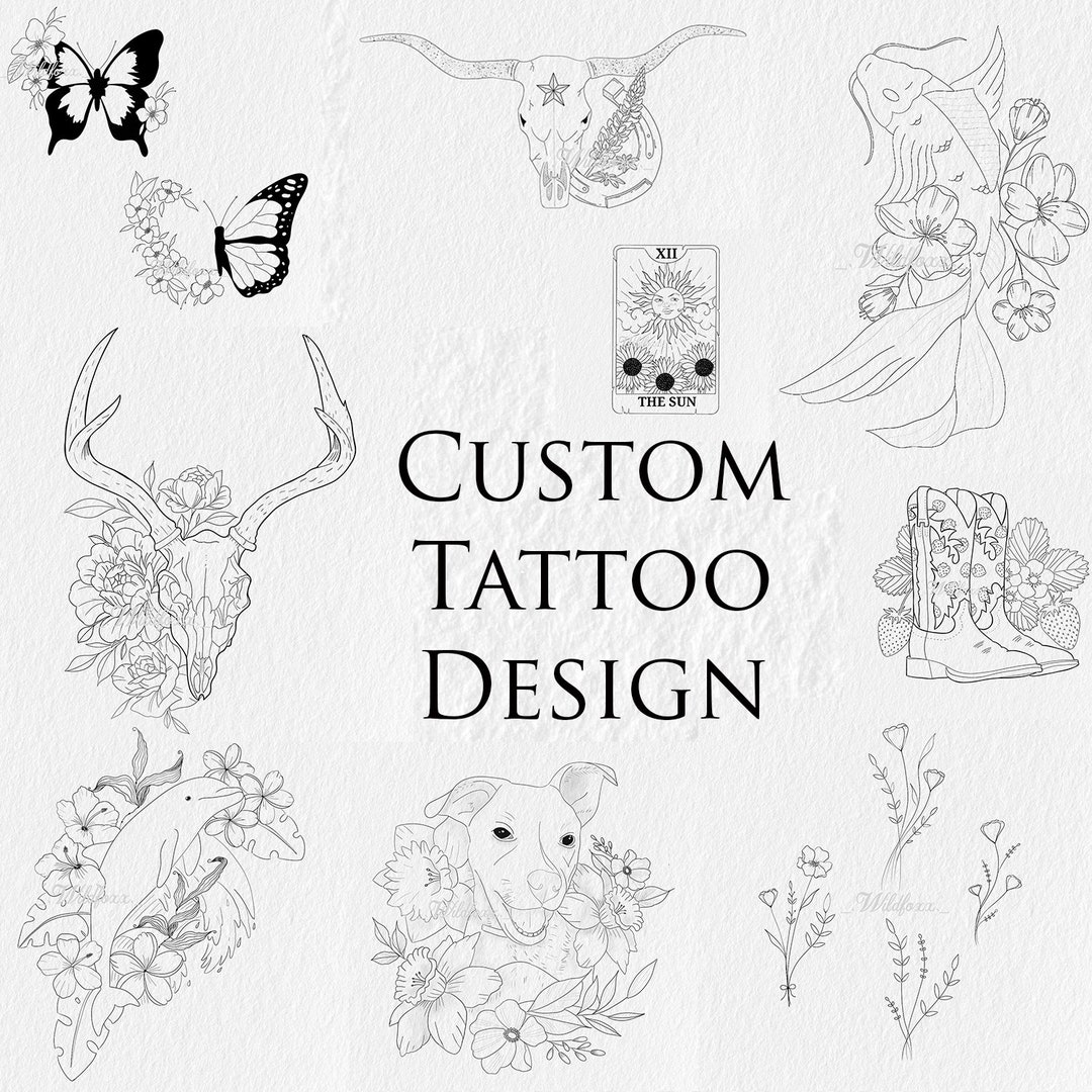 Custom Tattoo Design Tattoo Commission Personalised Tattoo - Etsy