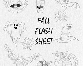 Beachy Flower Tattoo Instant Download Tattoo Design Flash Tattoo Design ...