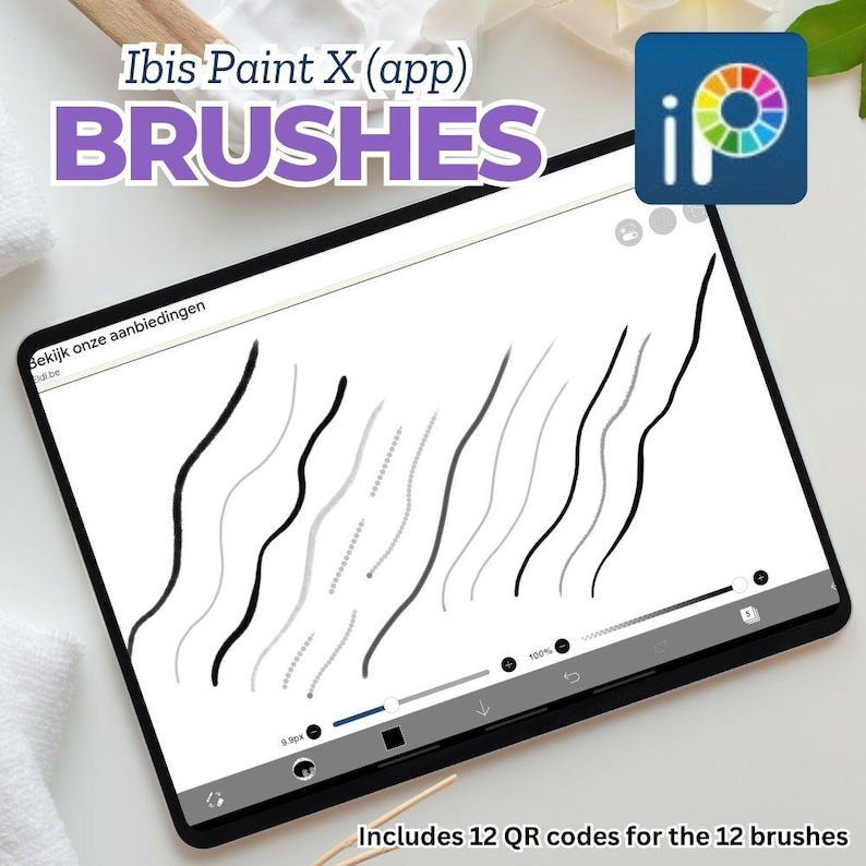 12 QR Code Brushes for Ibis Paint X - Etsy UK