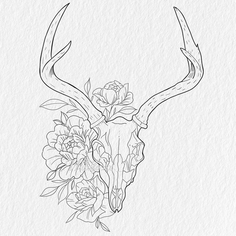 Custom Tattoo Design Tattoo Commission Personalised Tattoo Floral ...