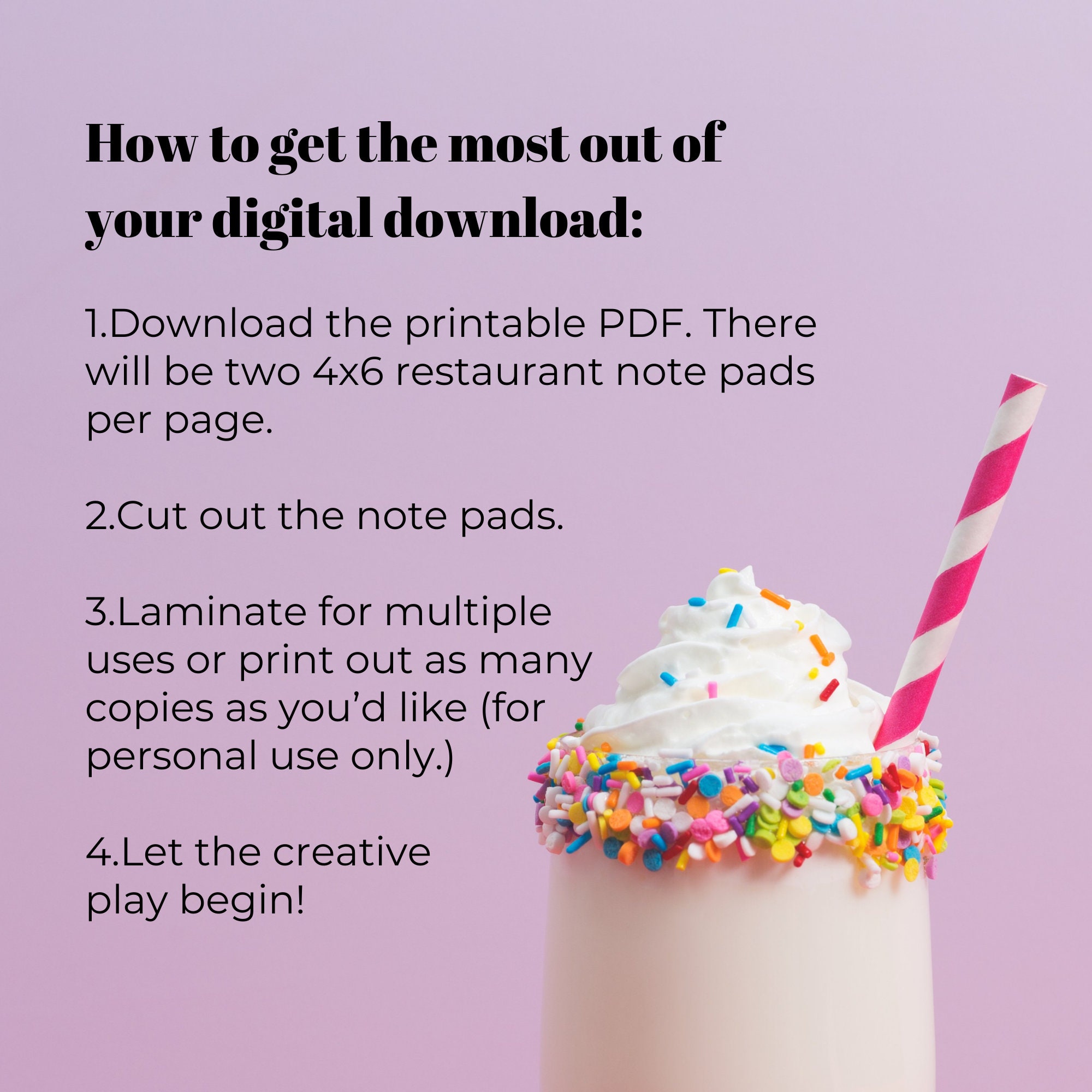 Kid's Pretend Play Restaurant Pad Printable | Dramatic Play Printable ...