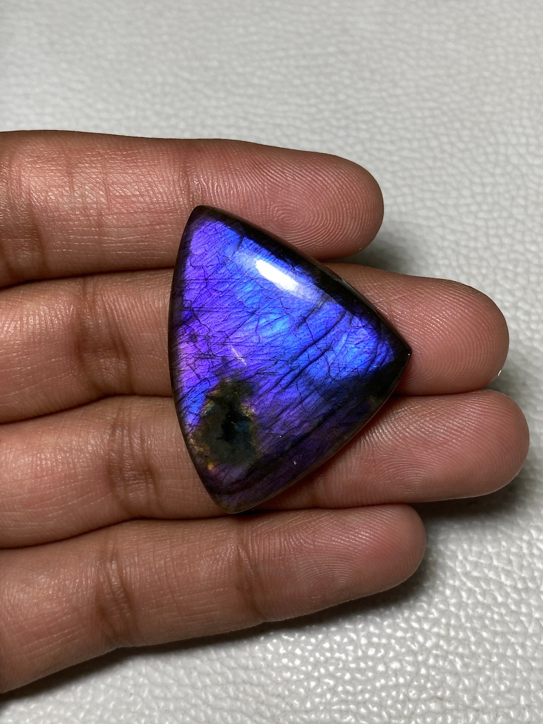 High Quality ~~ Purple Flashy Labradorite Cabochon Fancy Shape Gemstone ...