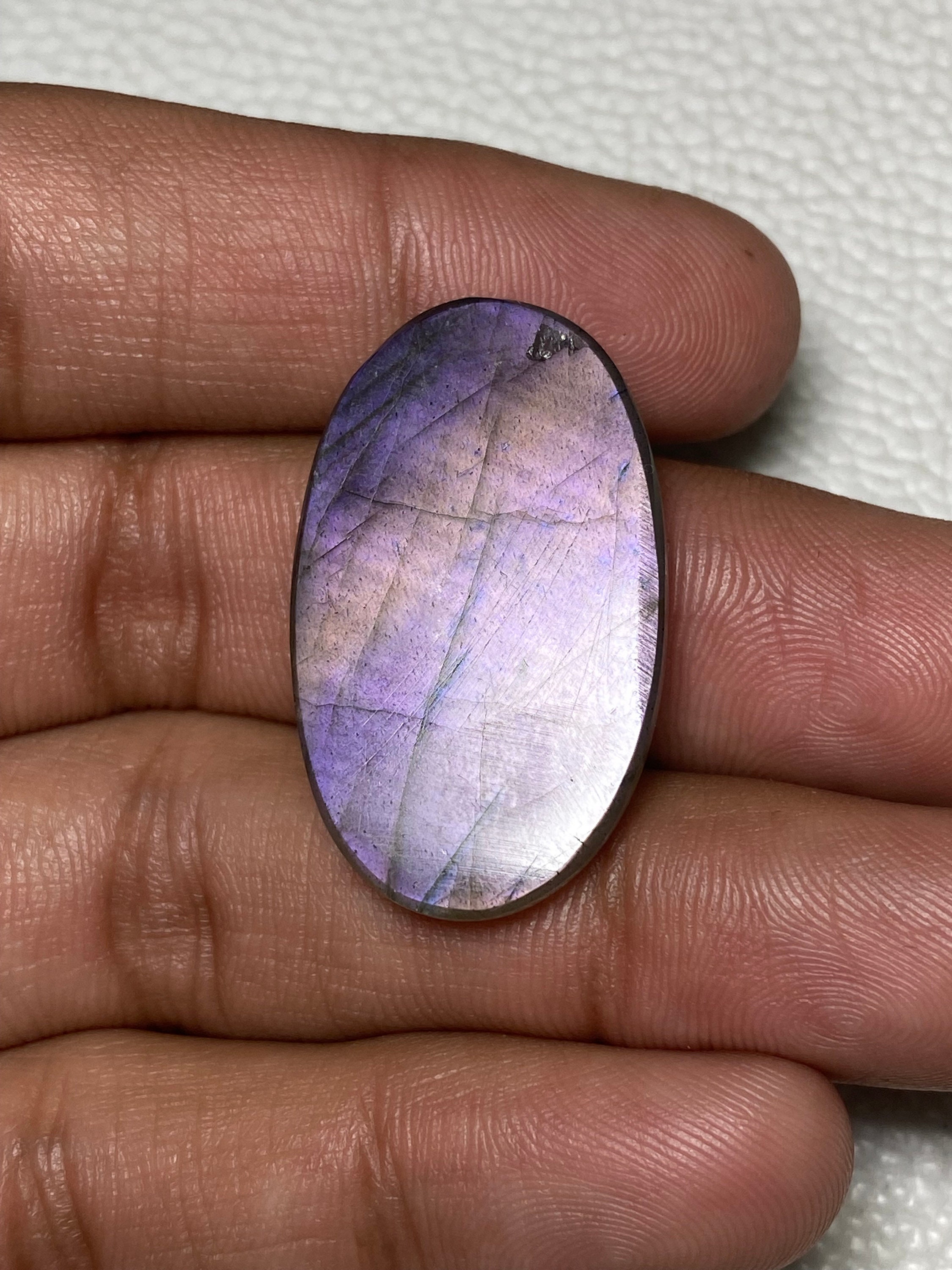 Most Beautiful Full Purple Flashy Labradorite Cabochon - Etsy