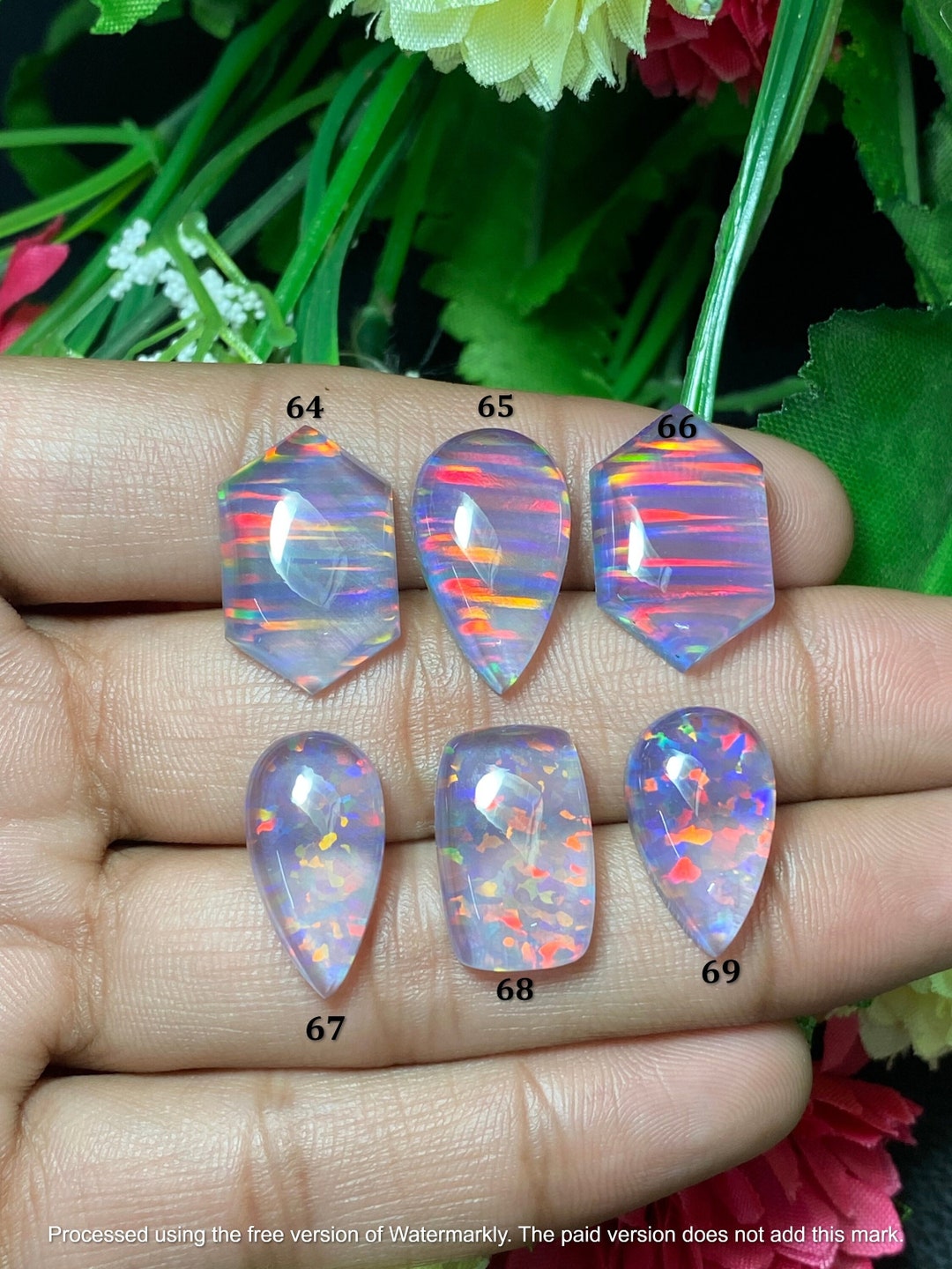 WOW Aurora Opal Loose Stone Mix Aurora Opal Cabochon Top Quality Opal ...