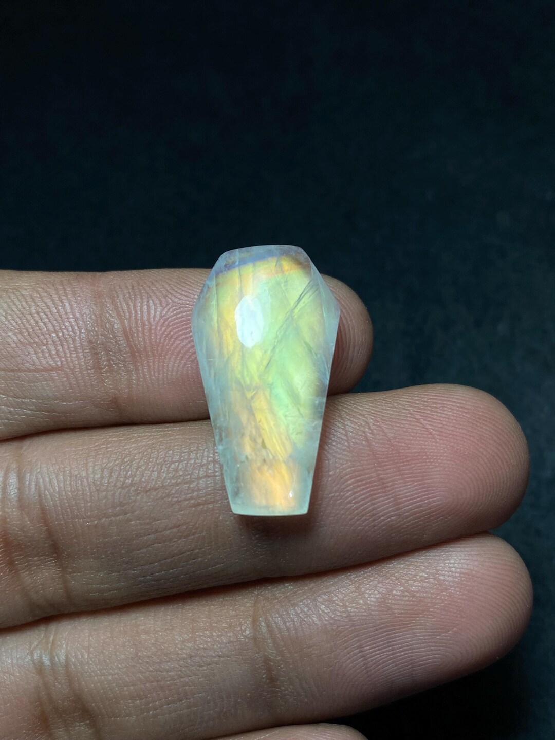 Fancy Moonstone Cabochon, Artisan Gemstone for Wire Wrapping - Etsy