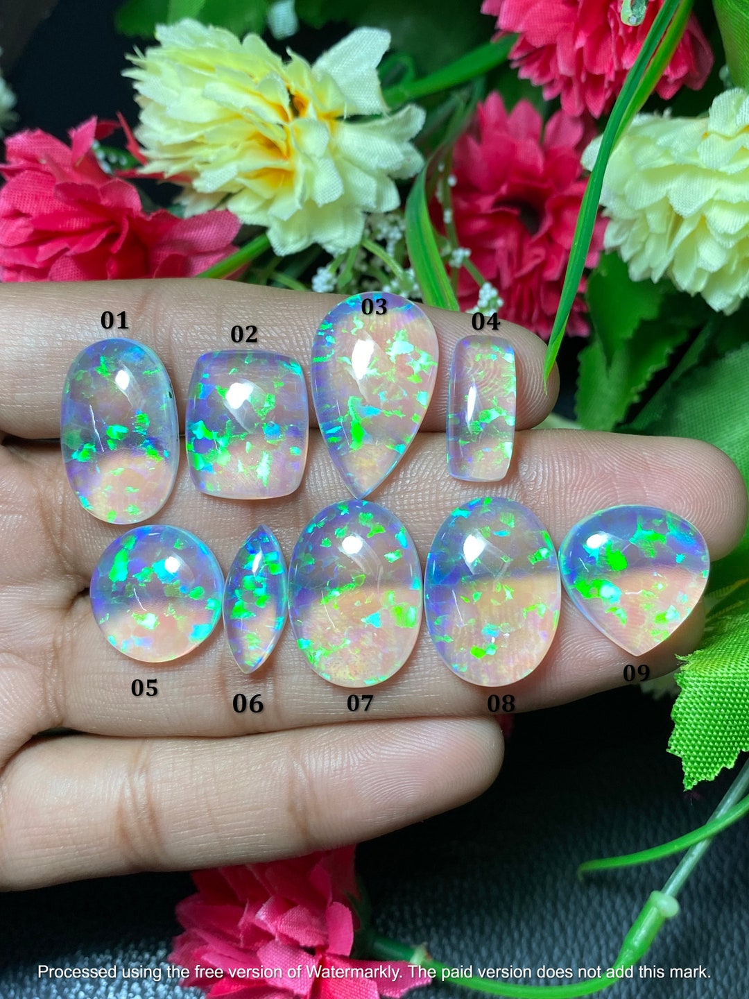 Aurora Doublet Opal Mix Cabochon at Big DISCOUNTED Price Aurora Opal ...