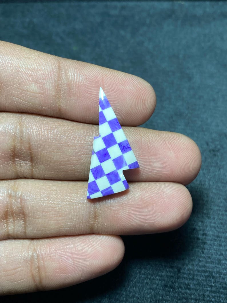 Checkerboard Gemstone Cabochons | Turquoise & Opal Fancy Stones for ...