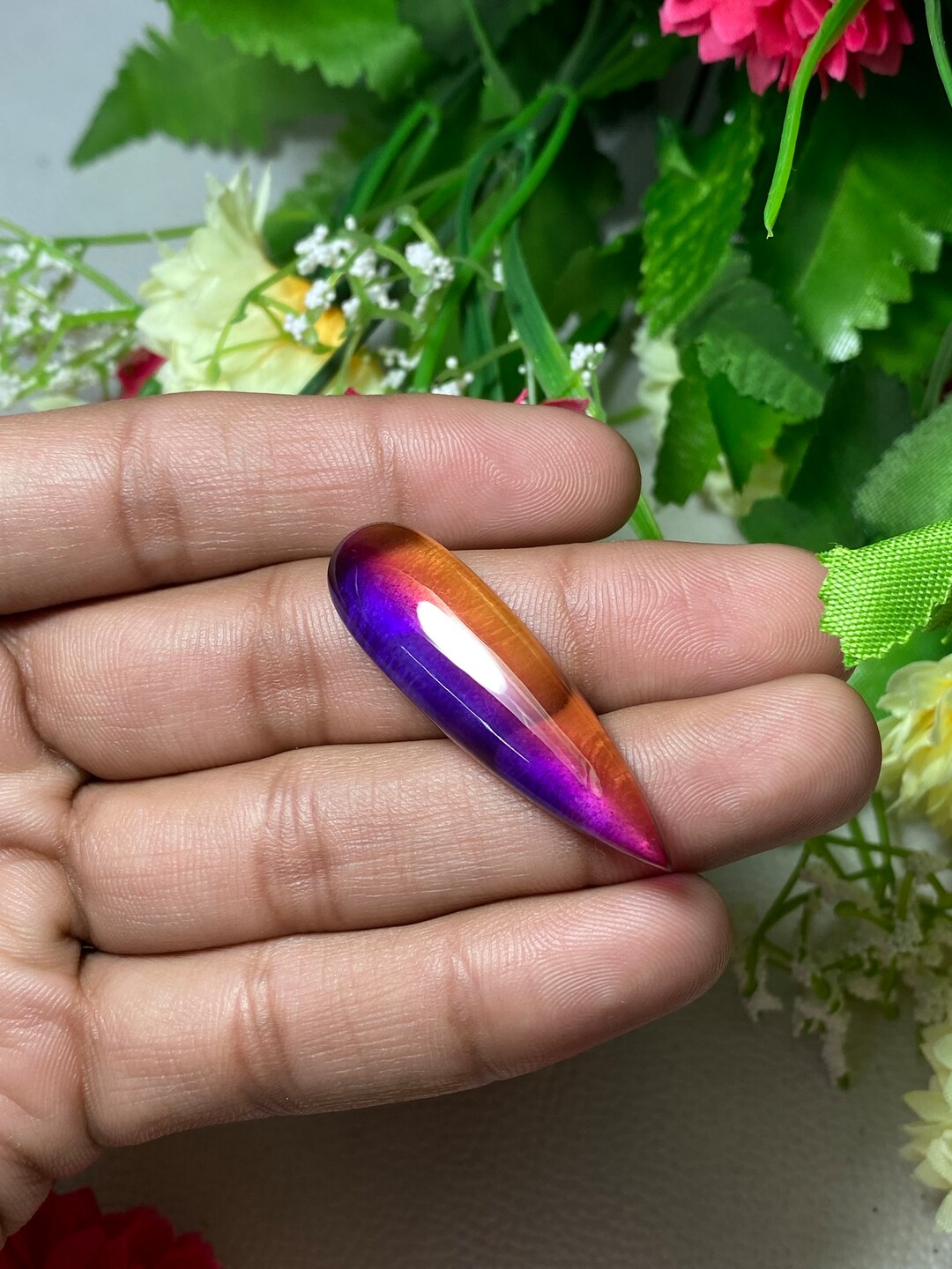 Pear Shape Glass Doublet Cabochon – Jewelry Making (13x43.50x6 Mm) - Etsy