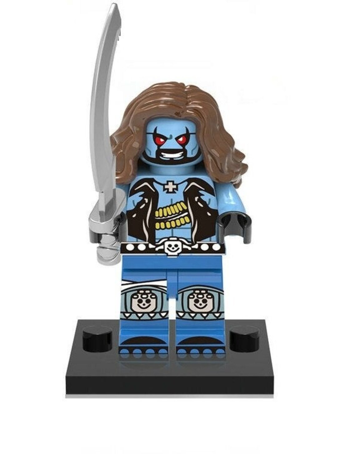 Lobo Minifigure Custom Marvel Minifigures, Craft Supplies Stocking ...