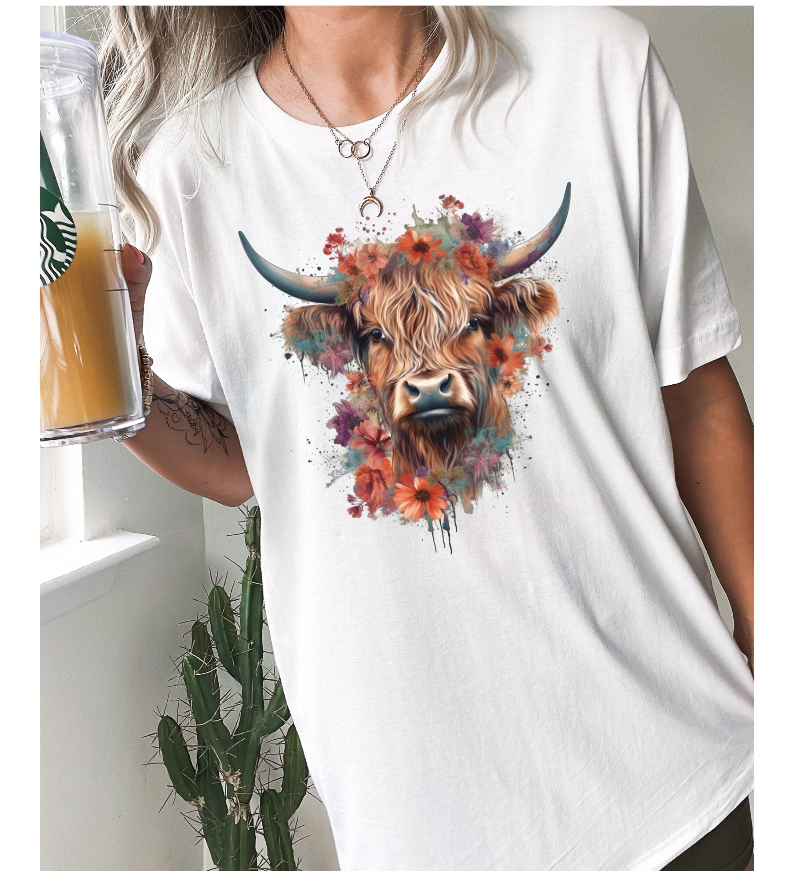 Highland Cow T-shirt, Highland Cow Shirt, Cow Shirt, Highland Cowtee ...