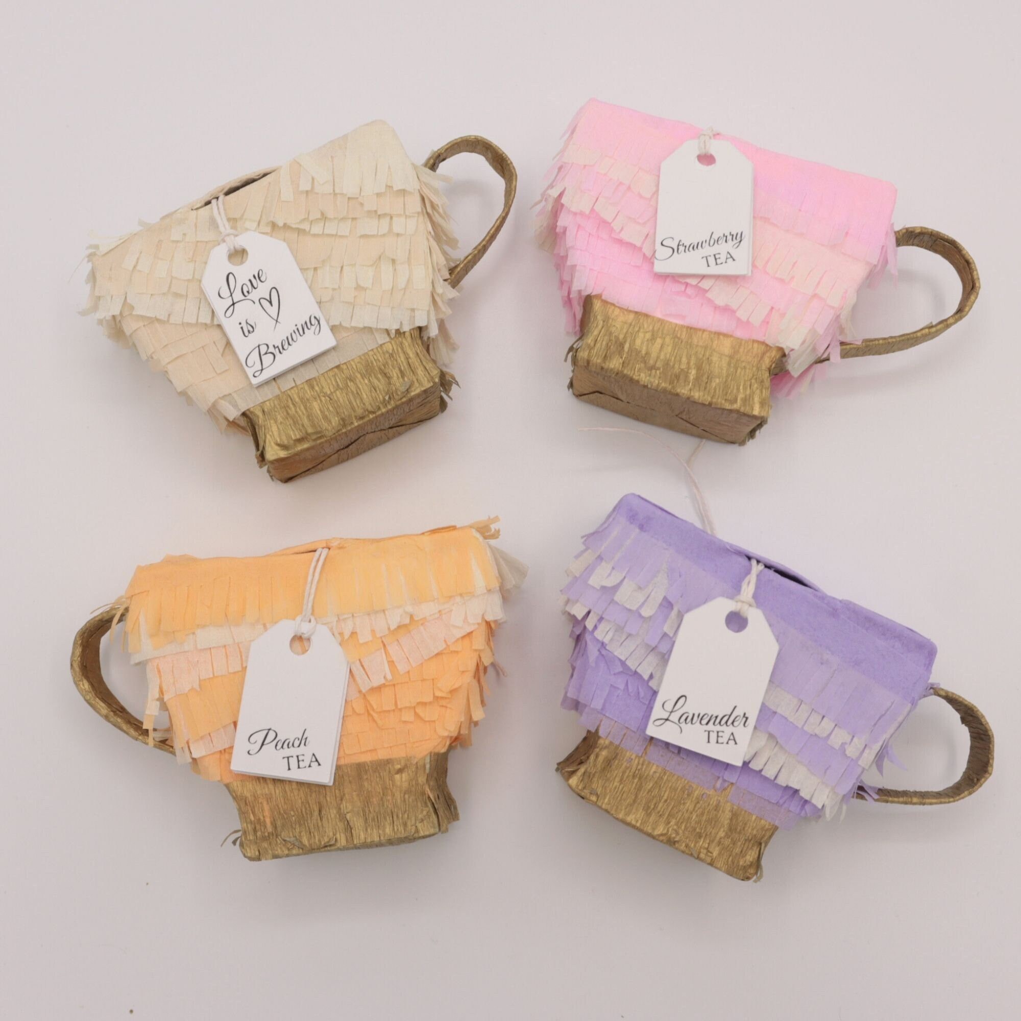 Teacup Pinatas Tea Party Favors or Decorations 4x Teacup Set - Etsy