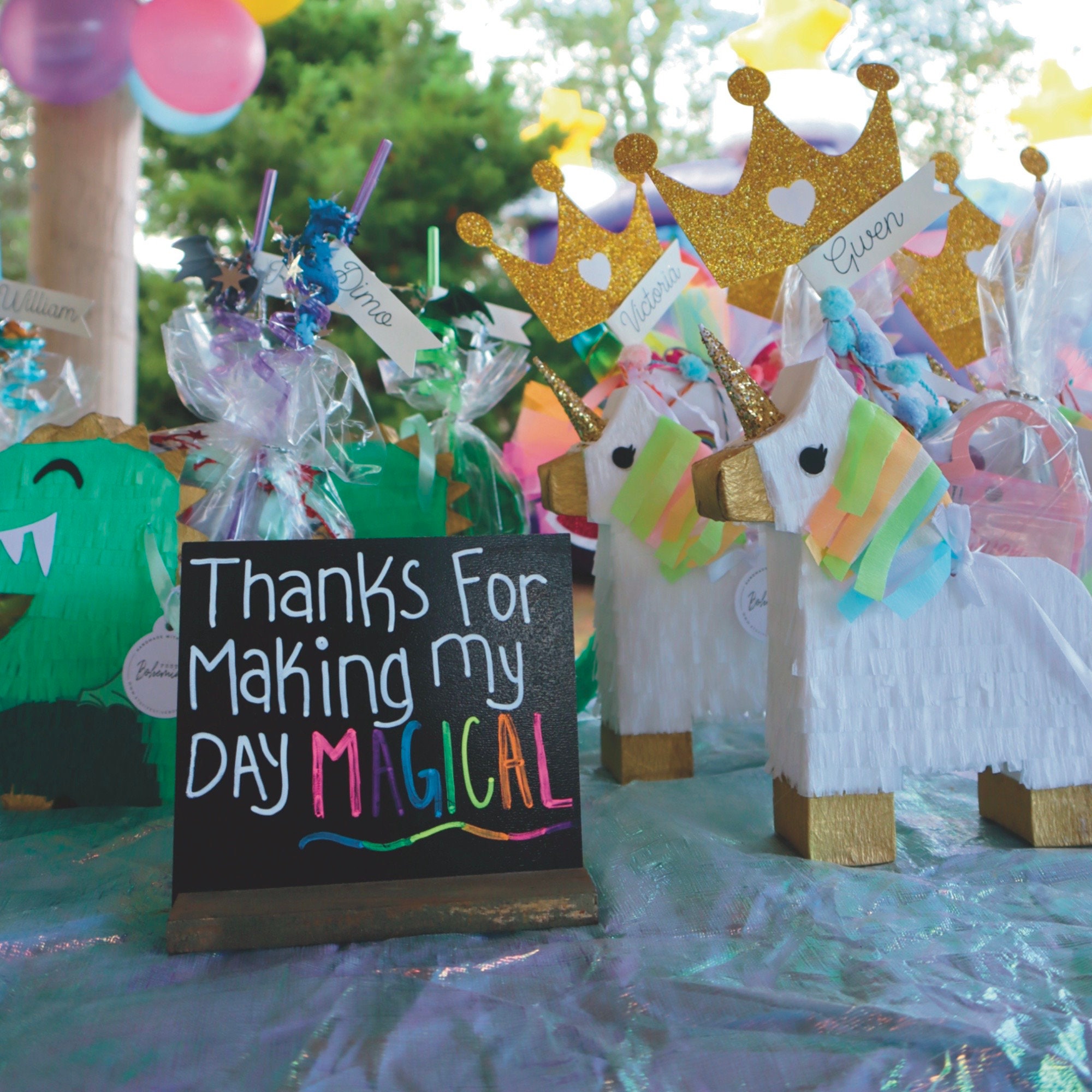 Unicorn Pinata Rainbow Birthday Unicorn Party Decorations Rainbow Mini ...