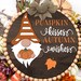 Fall Gnome SVG Laser Cut Files Fall Door Sign Round Wood Sign Pumpkin ...