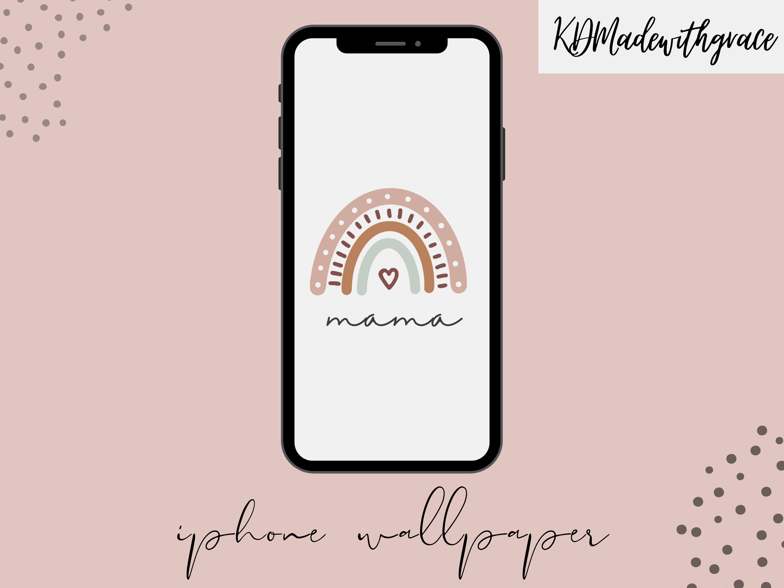 Rainbow iPhone Wallpaper, Mama iPhone Wallpaper, Aesthetic Mama iPhone ...