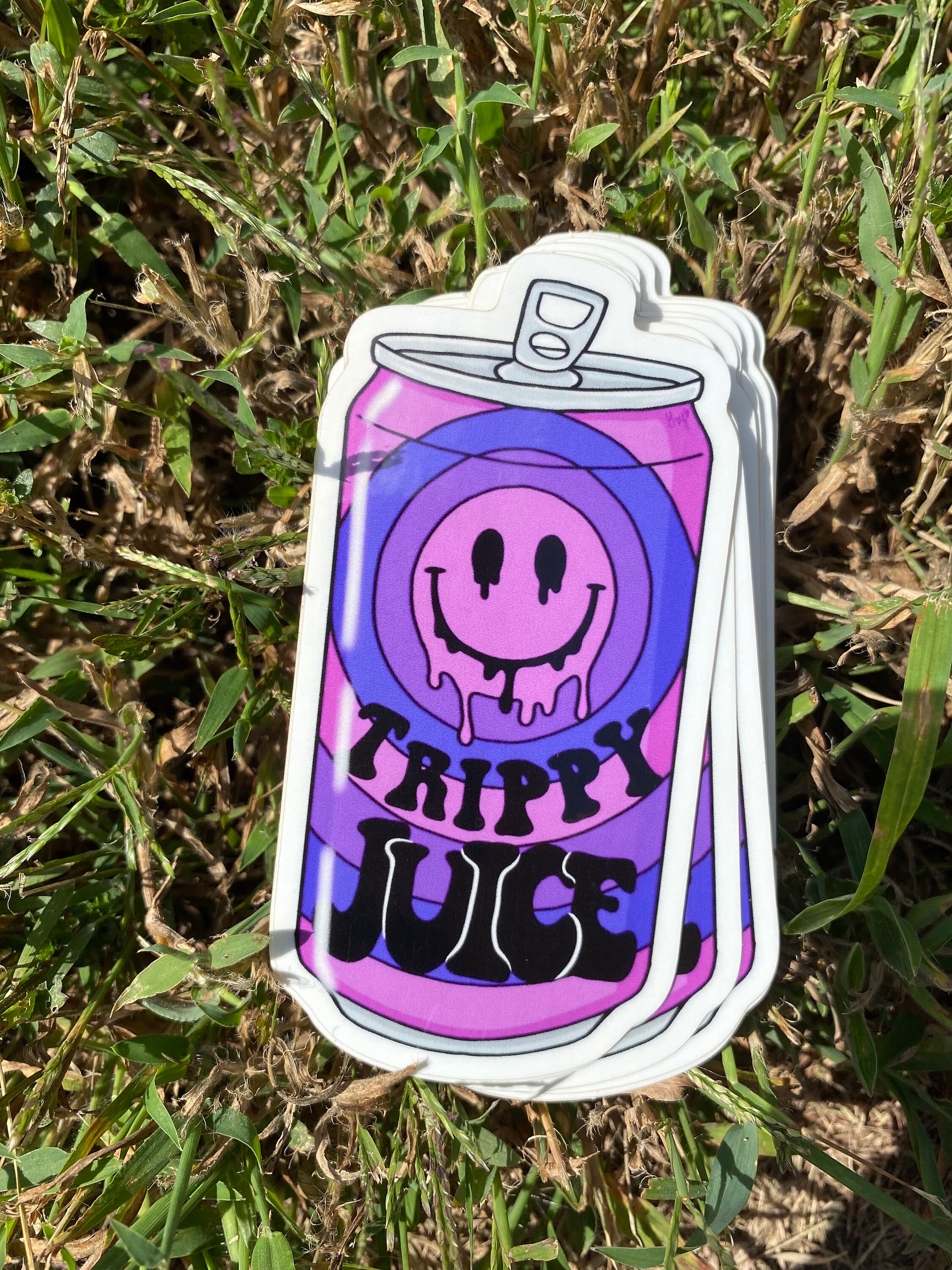 Trippy Juice : original Art Car Sticker - Etsy