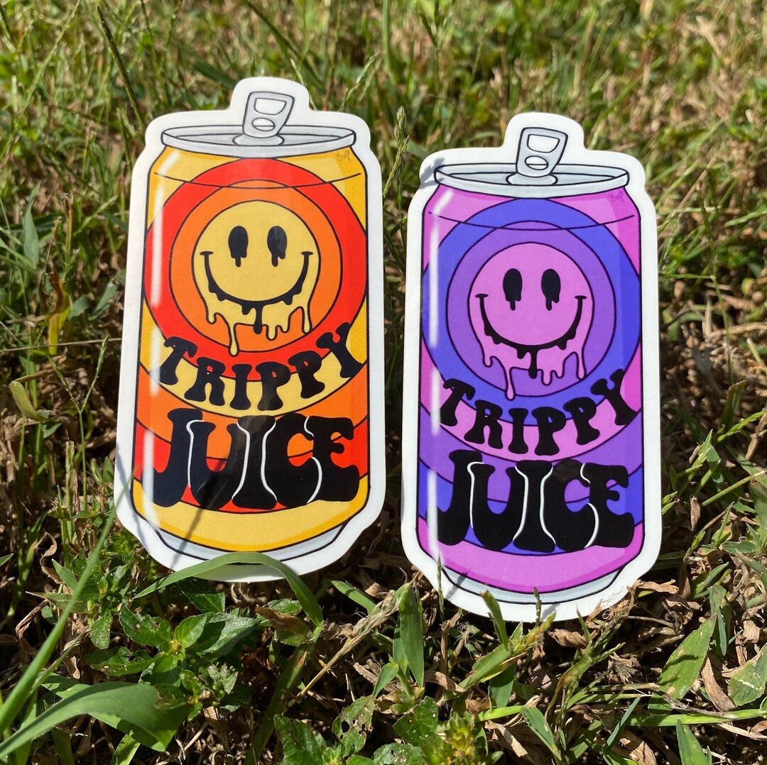 Trippy Juice : original Art Car Sticker - Etsy