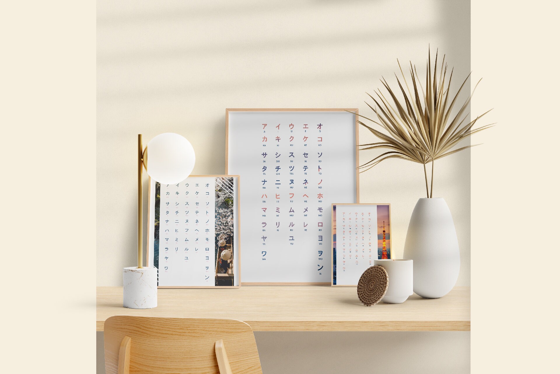 Japanese Katakana & Hiragana Poster A5,A4,A3 Print and Learn by ...