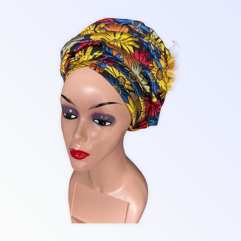 Auto Gele Ready to Wear Damask Auto Gele Women Pre-tied - Etsy