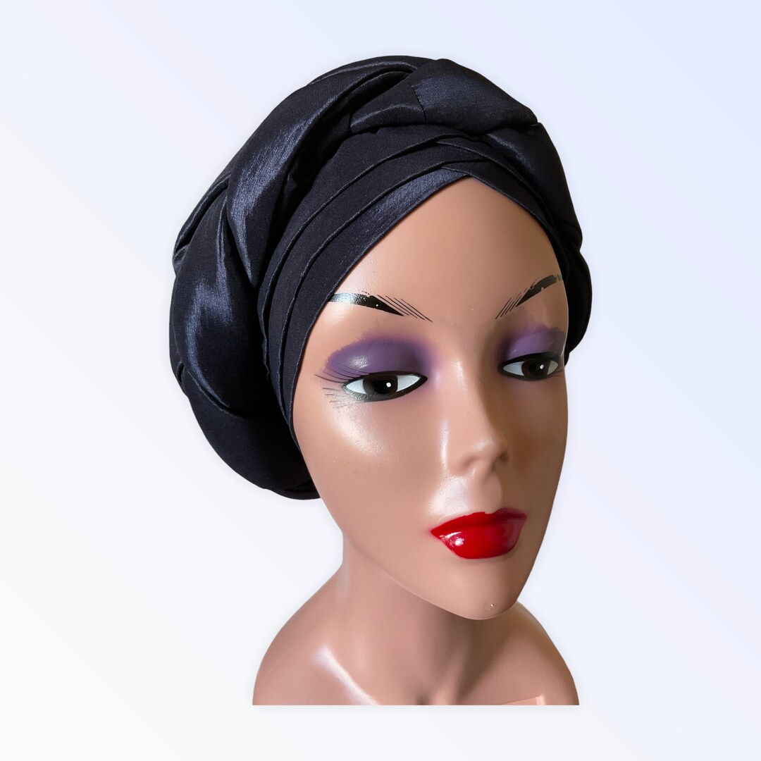 Pre-tied Woman’s Turban Hat, Pre-tied Lightweight Braided Turban ...