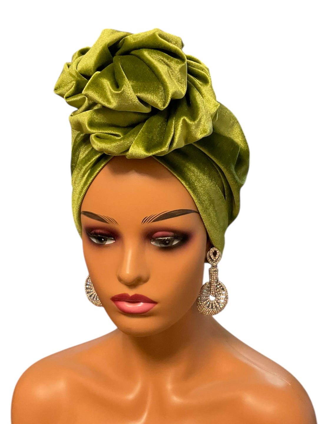 Pre Tied Turban Hat for Ladies | Flower Ruffle Head Wrap . - Etsy
