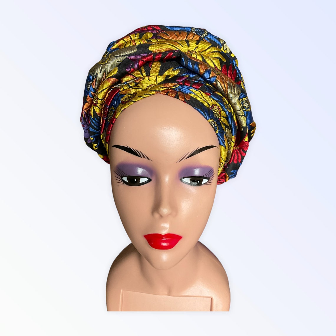 Auto Gele Ready to Wear Damask Auto Gele Women Pre-tied - Etsy